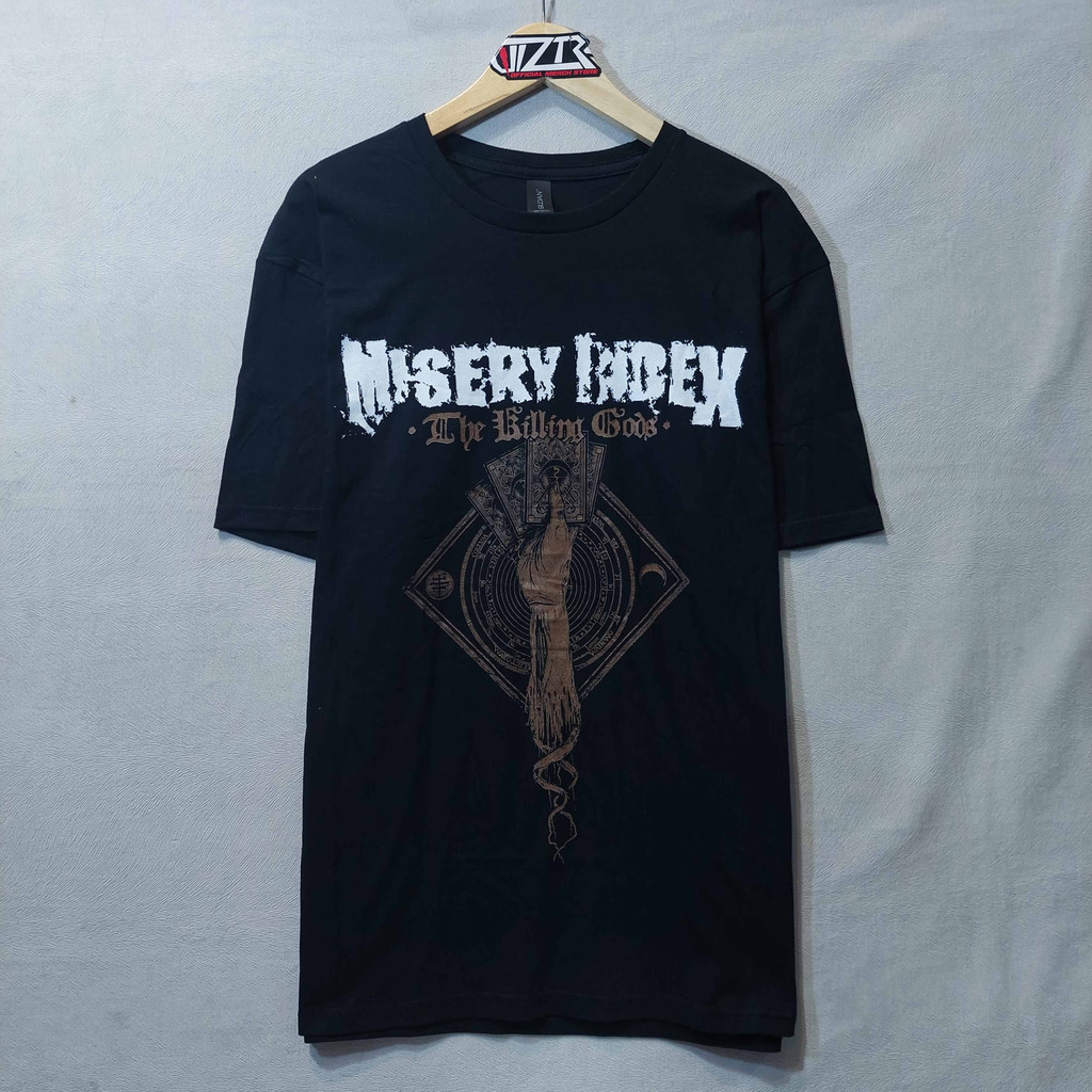 Jual T Shirt Band Official MISERY INDEX - CARDS Original | Shopee Indonesia