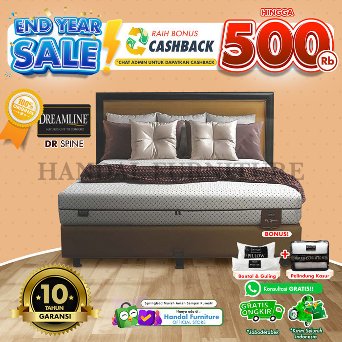 Jual Dreamline Set Kasur Spring Bed Dr. Spine T. 24Cm 120 X 200 ...
