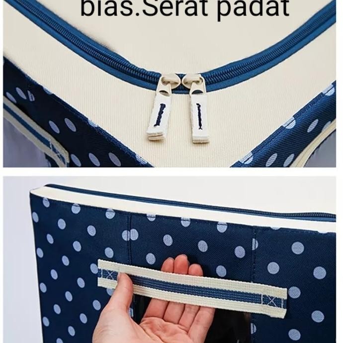 Jual STORAGE BOX 66 liters frame baja/Double zipper Large box 66L | Shopee Indonesia