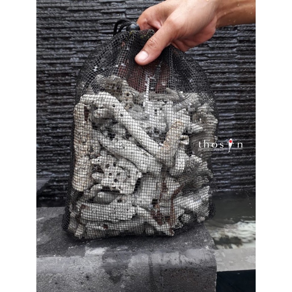 Jual Karang Jahe Media Ph Buffer Filter Kolam Koi Include Waring 10 Kg ...