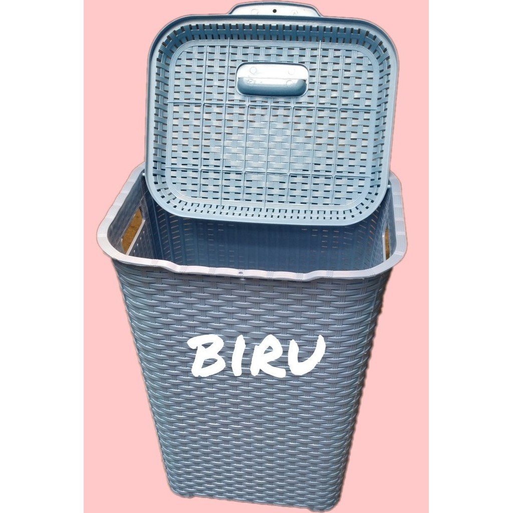 Jual Asli Keranjang Baju Kotor Laundry Box Laundry Basket Plastik Club ...