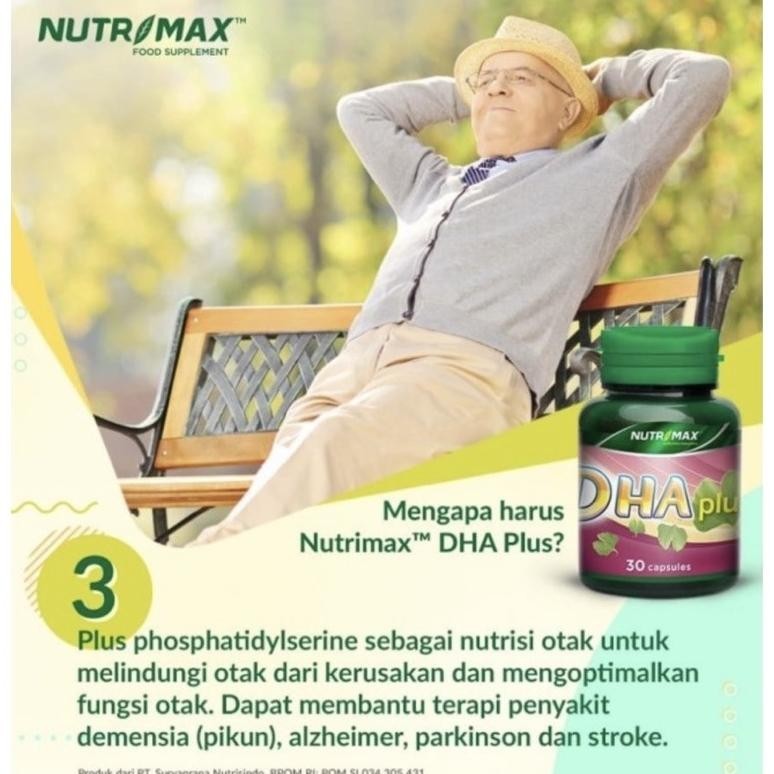 Jual ty-35 Nutrimax DHA Plus 30 Capsul / Nutrisi Otak / Vitamin daya ingat Premium | Shopee ...
