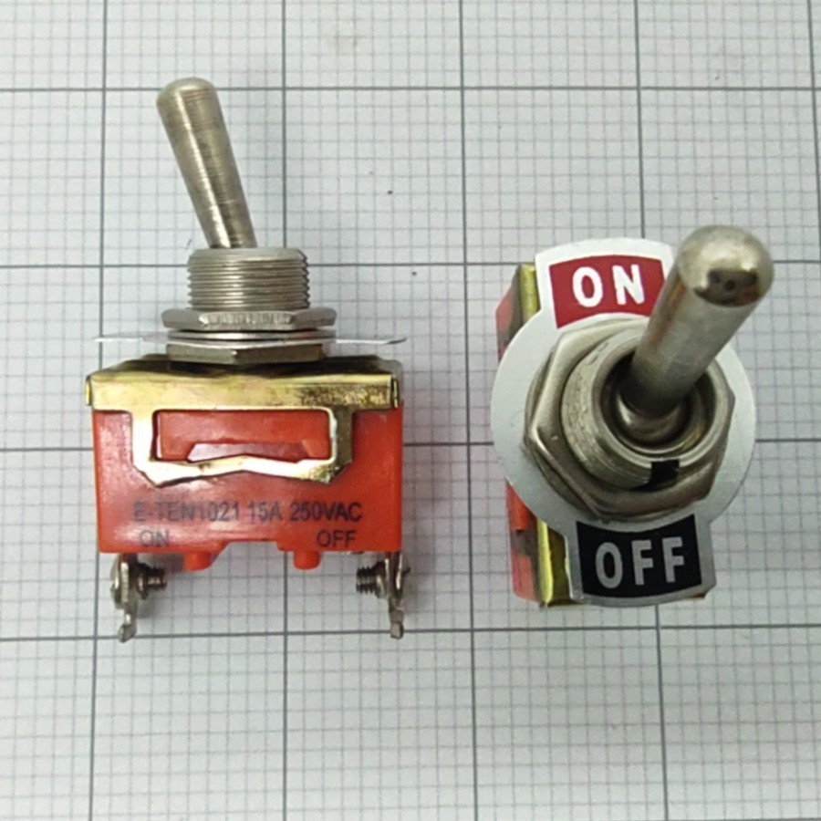 Jual Toggle Switch On Off E-Ten 1021 Oren 2 Pin harga per3pcs | Shopee ...