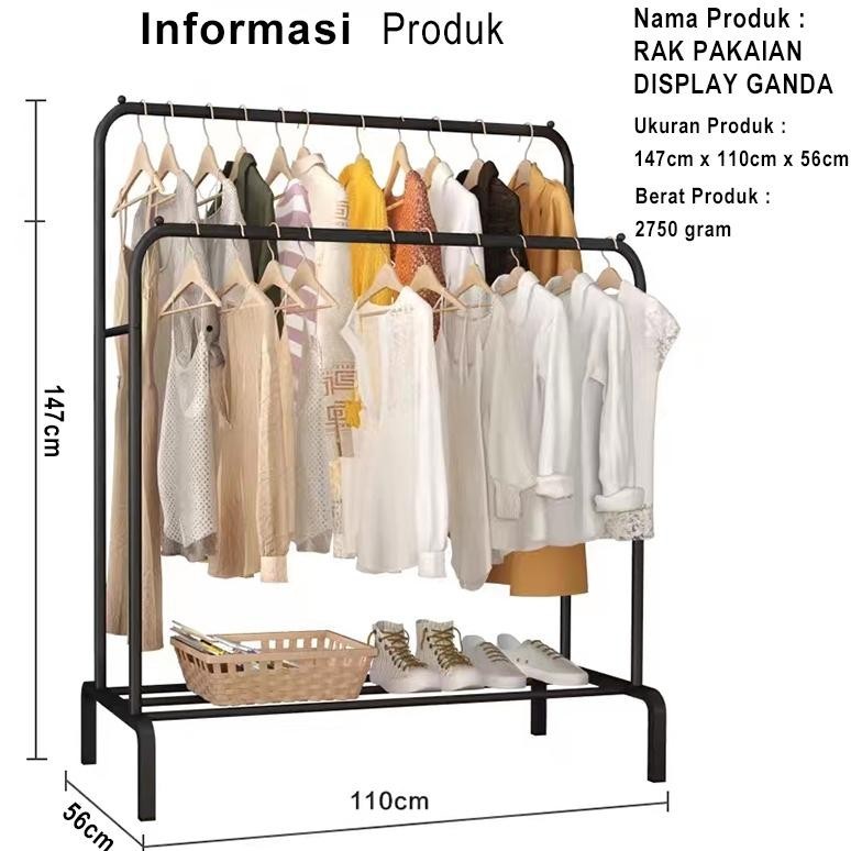 Jual Terbaru Gantungan Berdiri Tas Topi Baju Multifungsi Tahan Lama ...