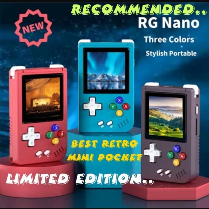 Jual Anbernic Rg Nano 64gb Konsol Game Retro Handheld PS1 GBA NINTENDO ...