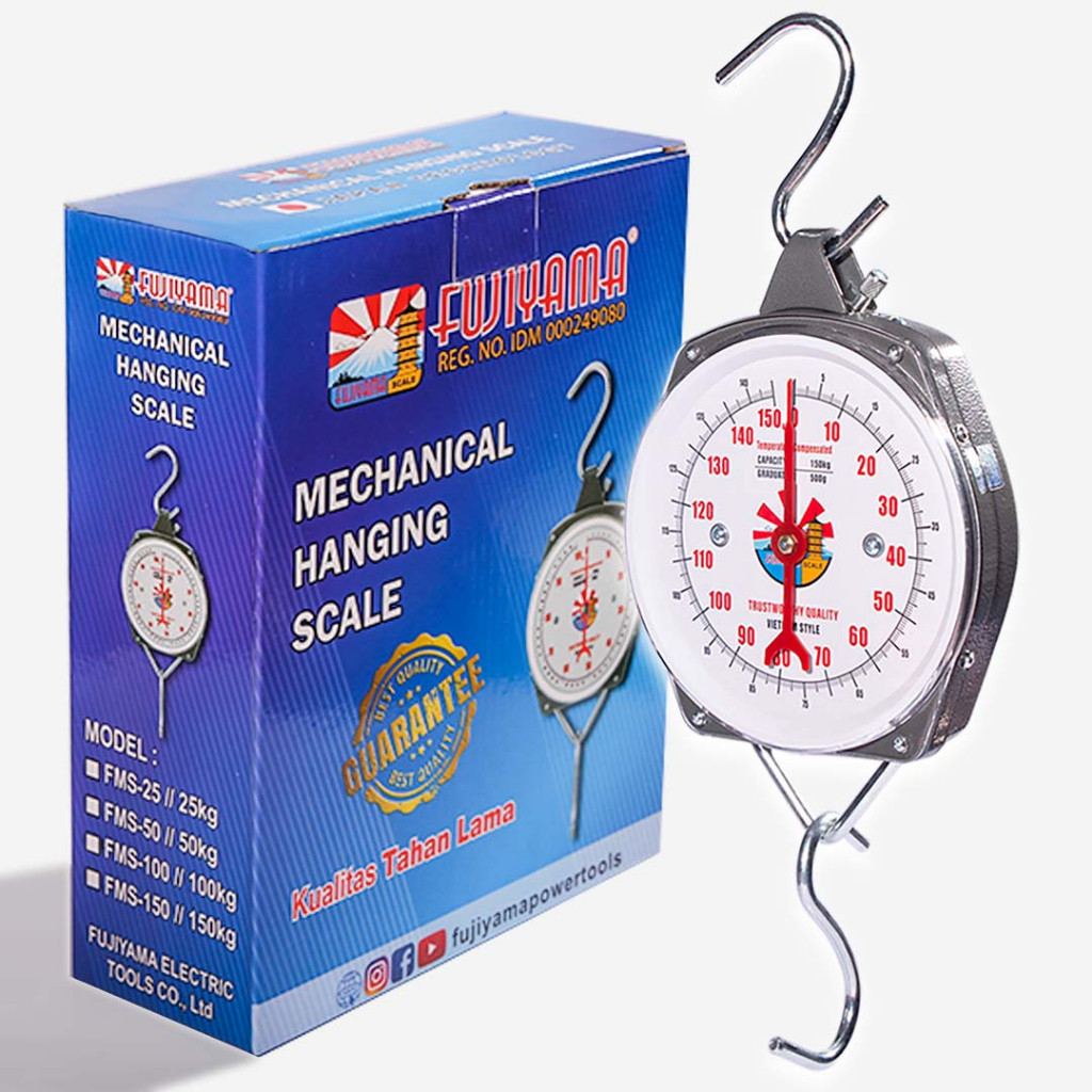 Jual Fujiyama Timbangan Gantung Besi 50 Kg/100 Kg/150 Kg / Alat Ukur Timbangan Berat El Jarum ...