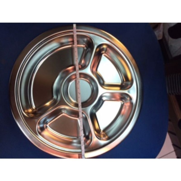 Jual Food Tray Bulat Tebal / Piring Makan / Ompreng Stainless Bulat ...