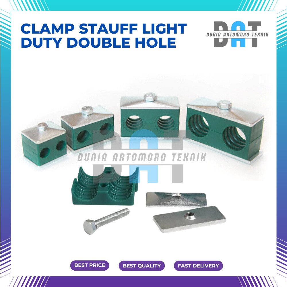 Jual 12.7MM Clamp Stauff Pipe Tubing Hydraulic Klem Pipa Hidrolik Light ...