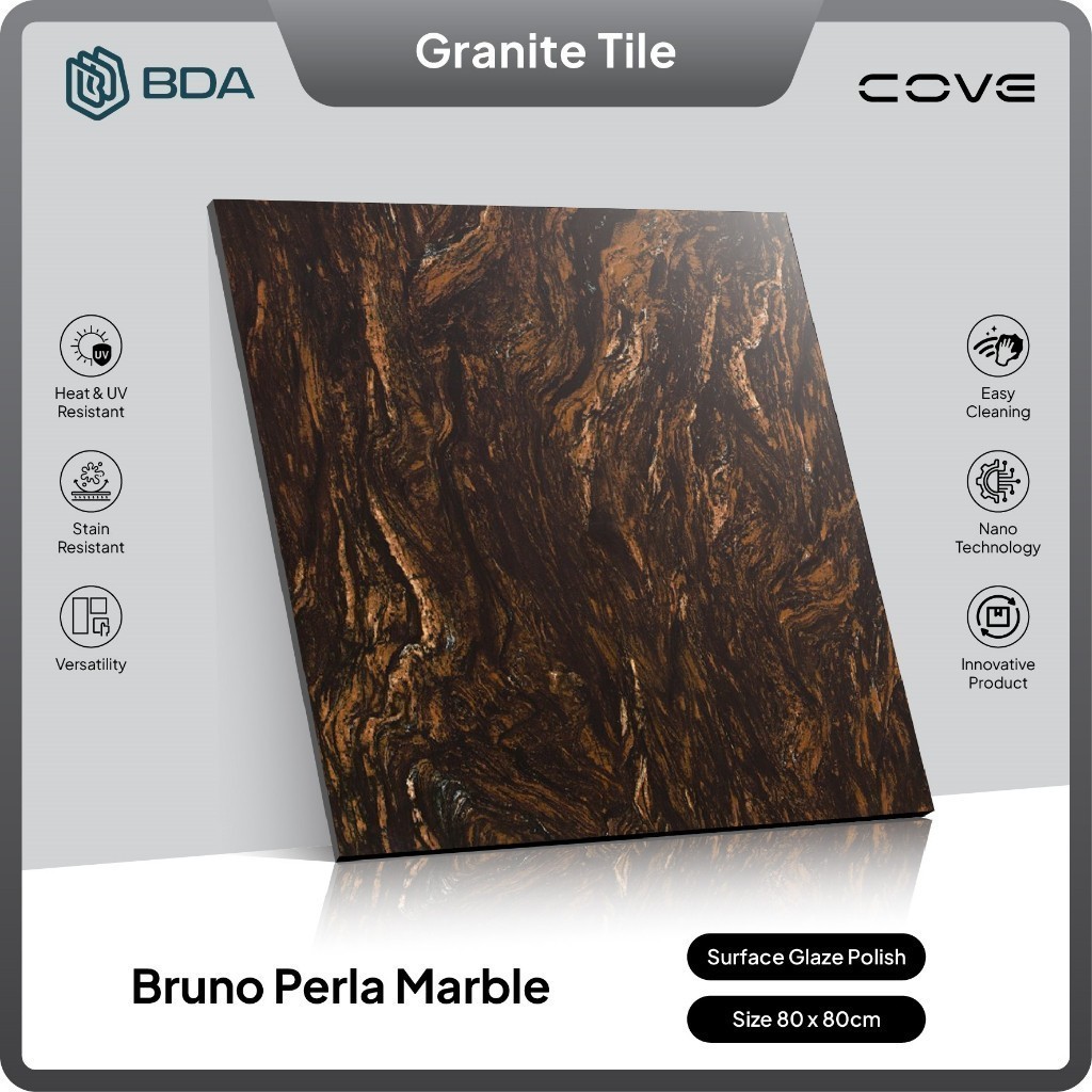 Jual BDA Granite Tile Granit 80x80 Keramik Lantai Keramik Dinding Bruno ...