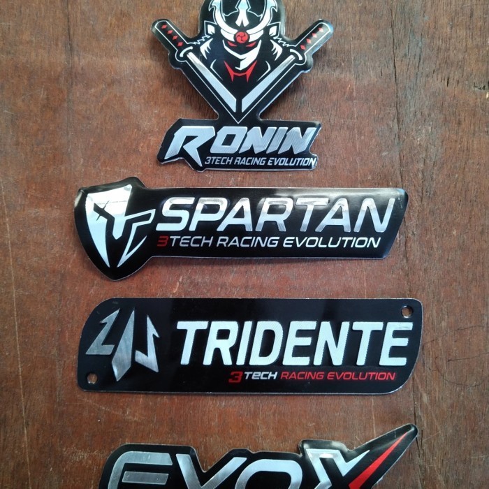 Jual Emblem Logo Knalpot 3tech Tridente Ronin Spartan evox harga per 1 ...
