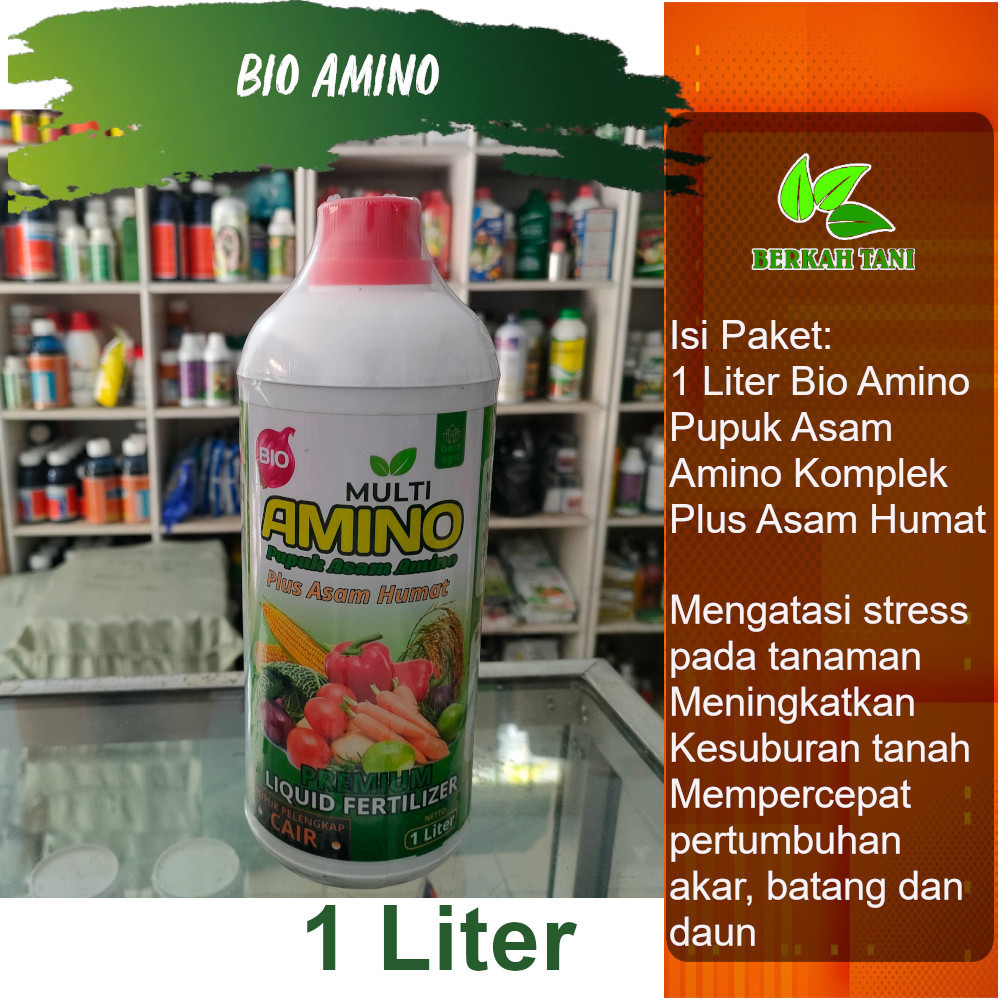 Jual Bio Amino Multi 1 Liter Pupuk Asam Amino Kompleks Plus Asam Humat | Shopee Indonesia