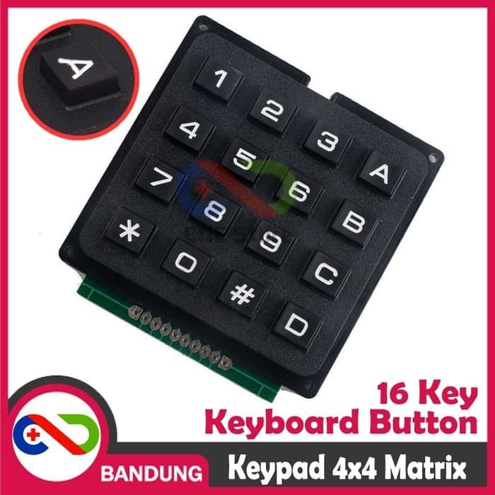 Jual Keypad 4x4 Matrix Array 16 Key Keyboard Hard Keypad Matrix Numeric 