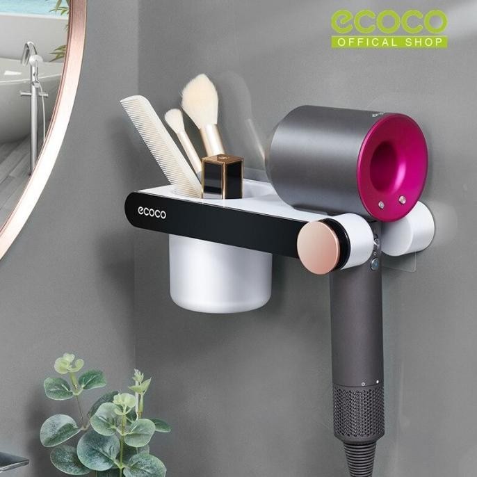 Jual ECOCO Simple Hair Dryer Stand - Rak Gantungan Hair Dryer | Shopee Indonesia