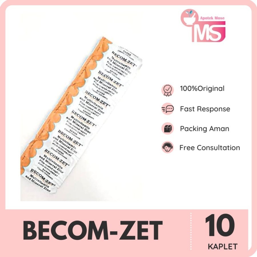 Jual BECOM-ZET STRIP 10 KAPLET | Shopee Indonesia