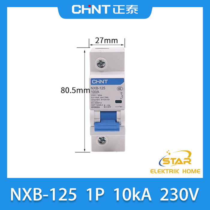Jual MCB MCCB CHINT NXB-125 1P 2P 3P 4P 80A 100A 125A 10kA | Shopee Indonesia
