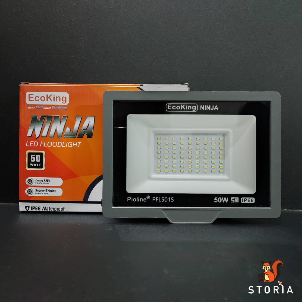 Jual Kap Sorot LED Lampu Sorot Floodlight Ecoking Ninja 50W 100W | Shopee Indonesia