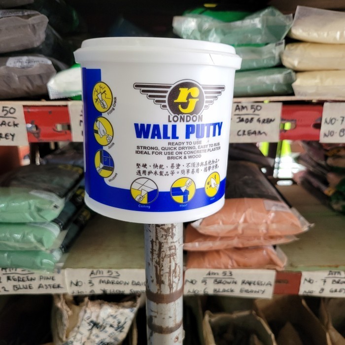 Jual }}}}}}] DEMPUL TEMBOK / PLAMIR TEMBOK RJ LONDOL WALL PUTTY 1KG ...