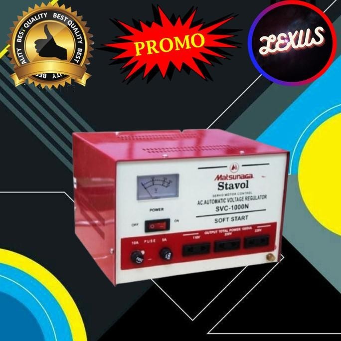 Jual Stabilizer Listrik Stavol Matsunaga Pc Komputer 1000 Watt 1000Va ...