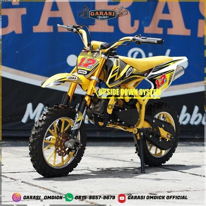 Jual Motor Mini Trail Lenka MC 12 2tak Mesin Tarik | Shopee Indonesia