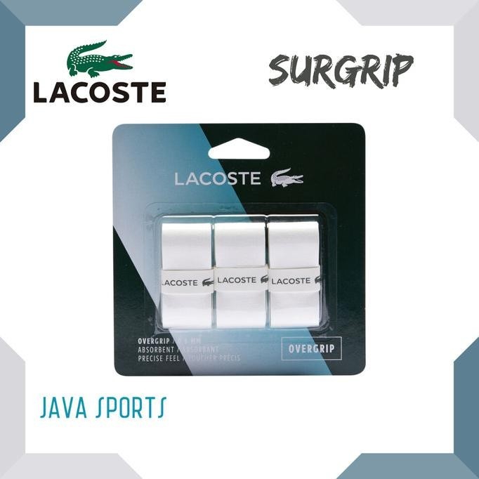 Jual Grip Lapis Tenis Lacoste Surgrip X3 Overgrip Premium Tennis ...