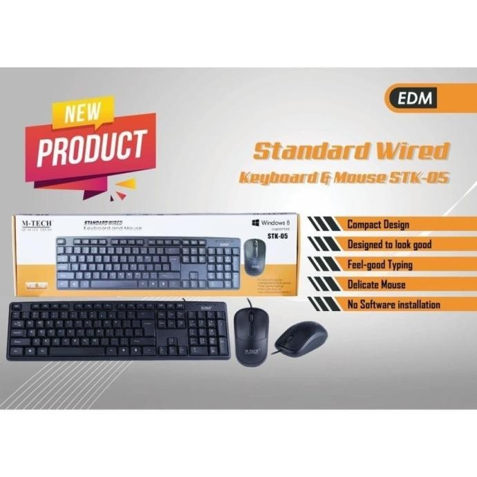 Jual STK-05 M-Tech Keyboard Combo Mouse Original | Shopee Indonesia