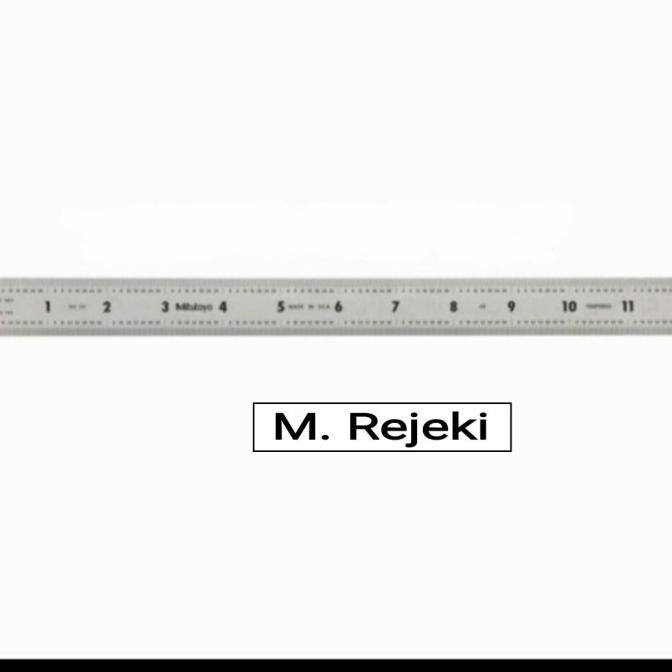 Jual Jual Penggaris Mitutoyo 60 Cm 182-165 Stainless Steel Ruler Rulers ...