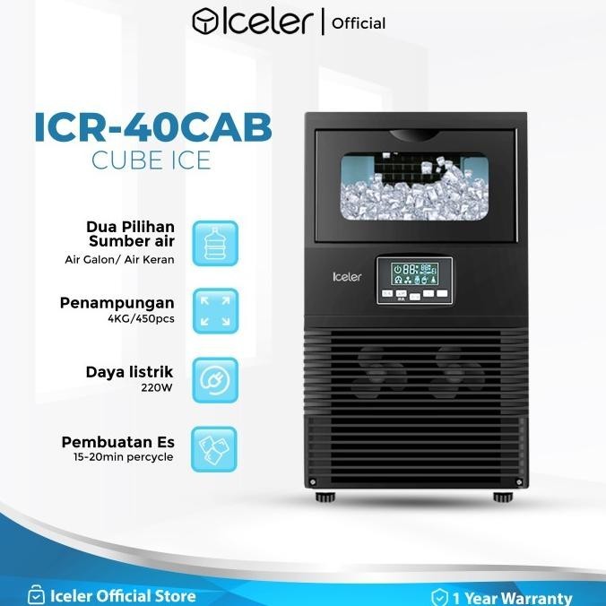 Jual Mesin Es Batu 40kg perhari Iceler ice cube maker untuk cafe ...
