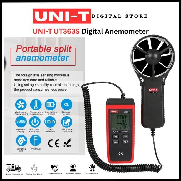 Jual Tersedia Uni-T Ut363S Digital Anemometer - Uni-T Ut363S | Shopee ...