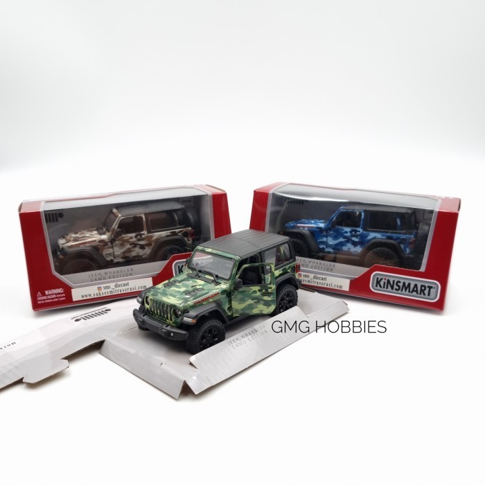 Jual JEEP WRANGLER RUBICON CAMO EDITION HARS TOP KINSMART DIECAST MOBIL | Shopee Indonesia