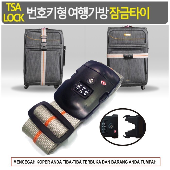 Jual TALI SABUK PENGAMAN KOPER BAG STRAP TSA LOCK | Shopee Indonesia