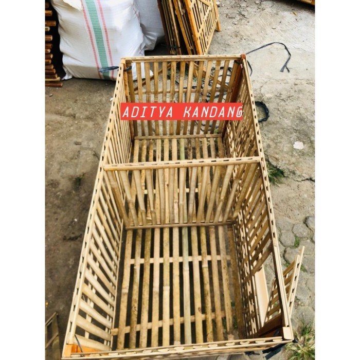 Jual Kandang Ayam Bambu Lipat Jumbo 2 Pintu | Shopee Indonesia