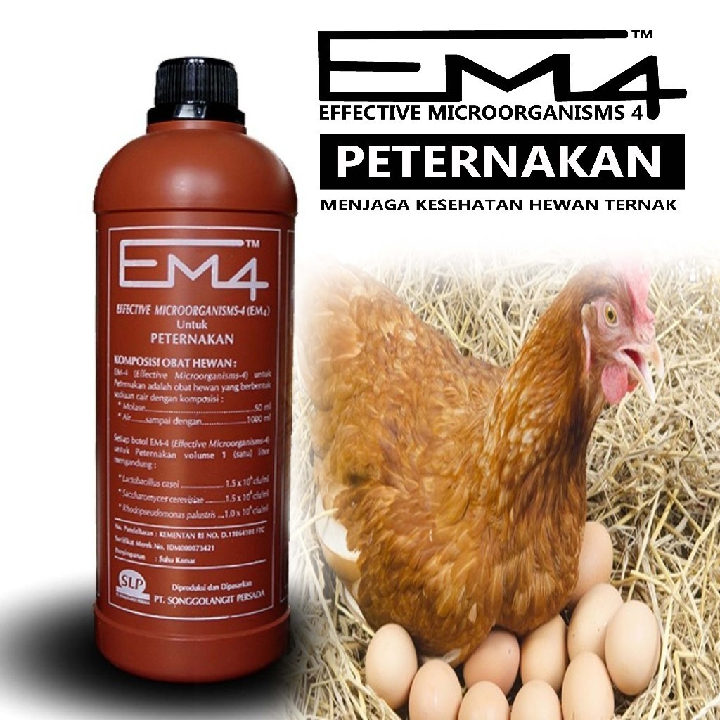 Jual Prebiotik EM4 Perternakan bioactivator fermentasi pakan ternak ...