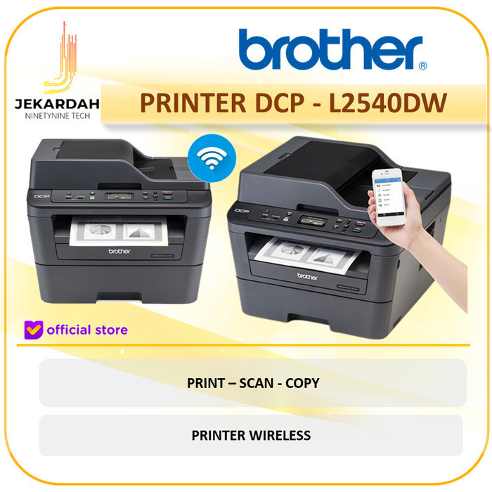 Jual Ready Printer Brother WiFi DCP-L2540DW Mono Laserjet Print Scan Copy | Shopee Indonesia