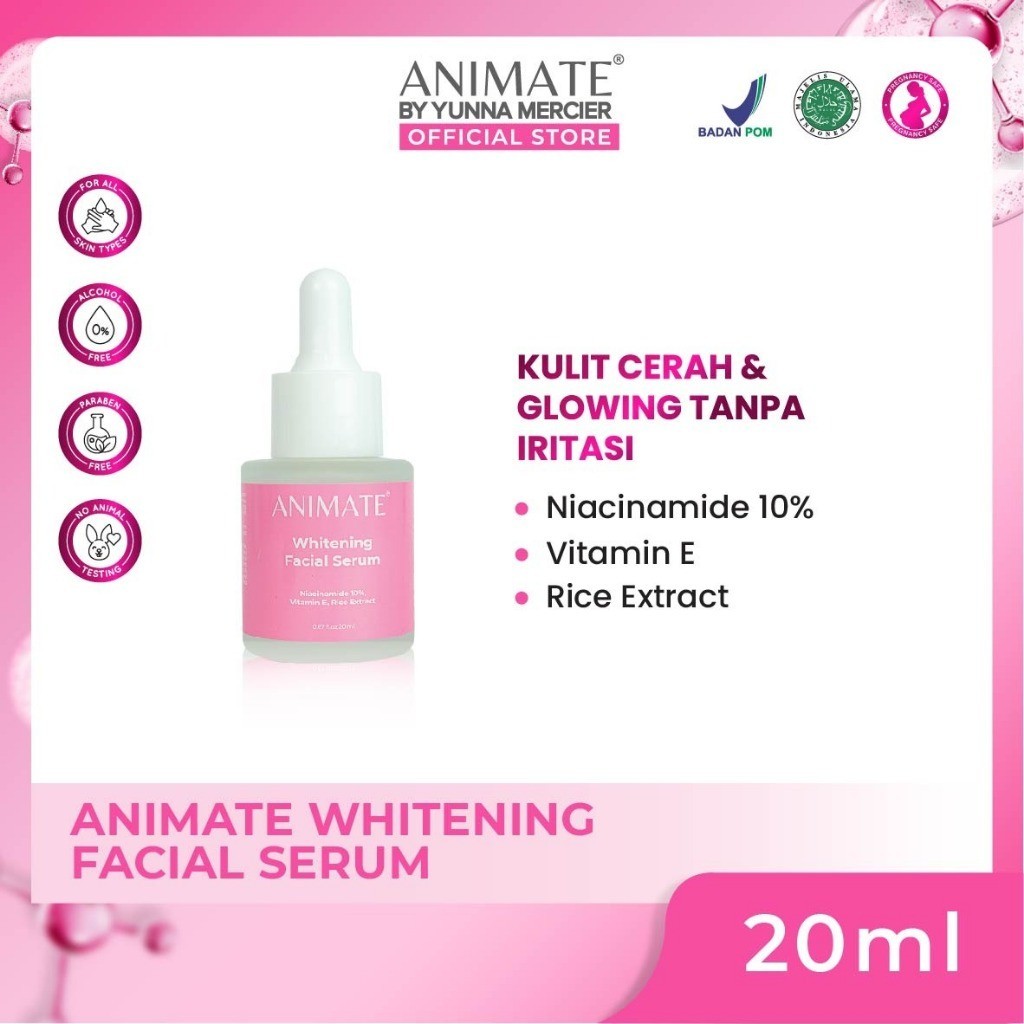 Jual ANIMATE SERUM 20 ML WHITENING (PINK) | Shopee Indonesia