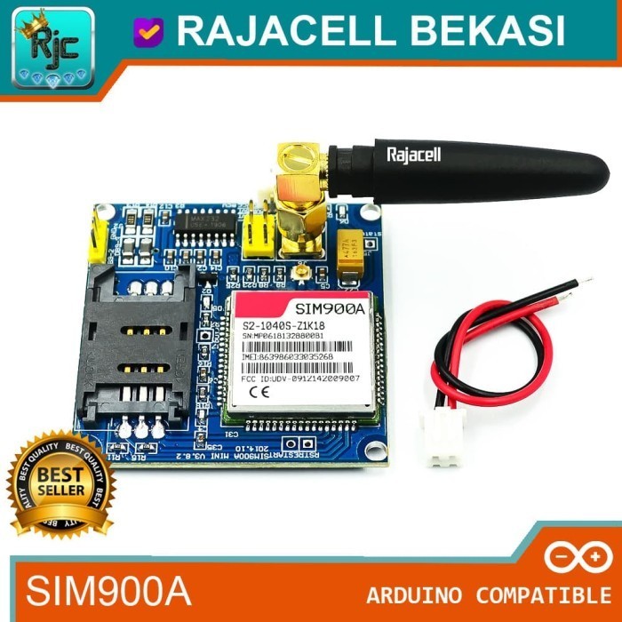 Jual Module Sim900A Gsm Gprs Shield Serial Modem For Arduino | Shopee Indonesia