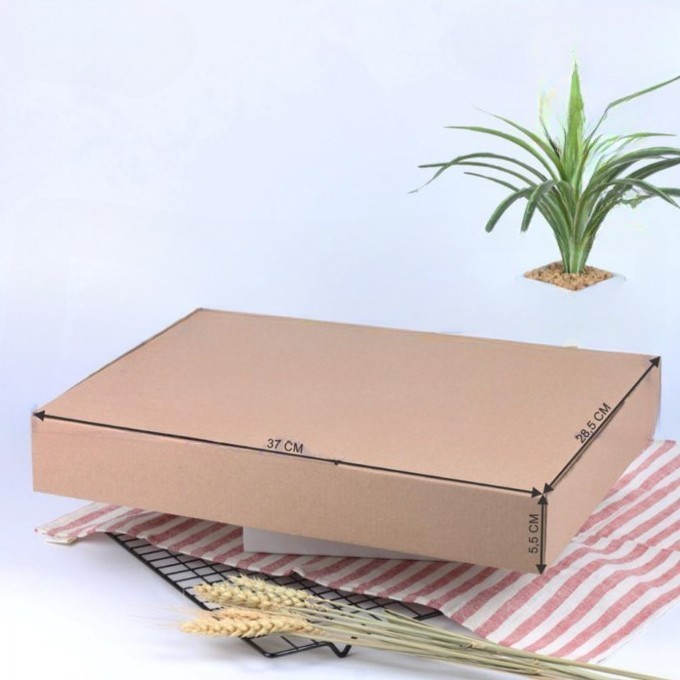 Jual Kardus Die Cut Cake Box Kotak Donut Coklat Polos uk 37 x 28.5 x 5. ...