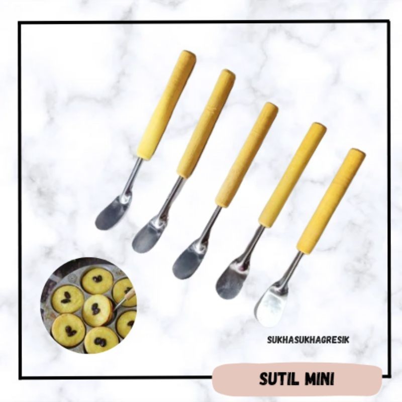 Jual SPATULA MINI Sodet Sutil Mini Pukis Bikang Stainless Gagang Kayu ...