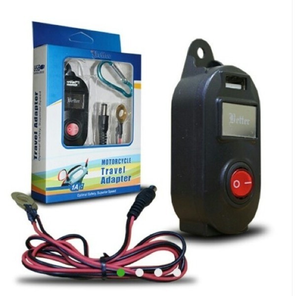 Jual New Charger Hp Arus Aki Motor + Saklar On/Of Charger Motor Usb ...