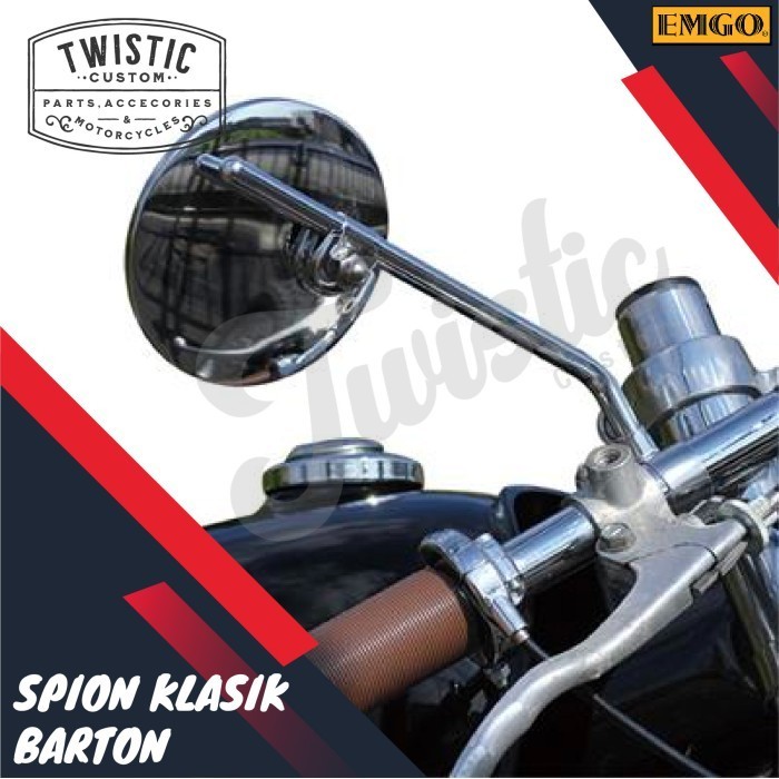 Jual Spion Clamp Model Emgo Barton Motor W250 Triumph Royal Enfield Chopper | Shopee Indonesia