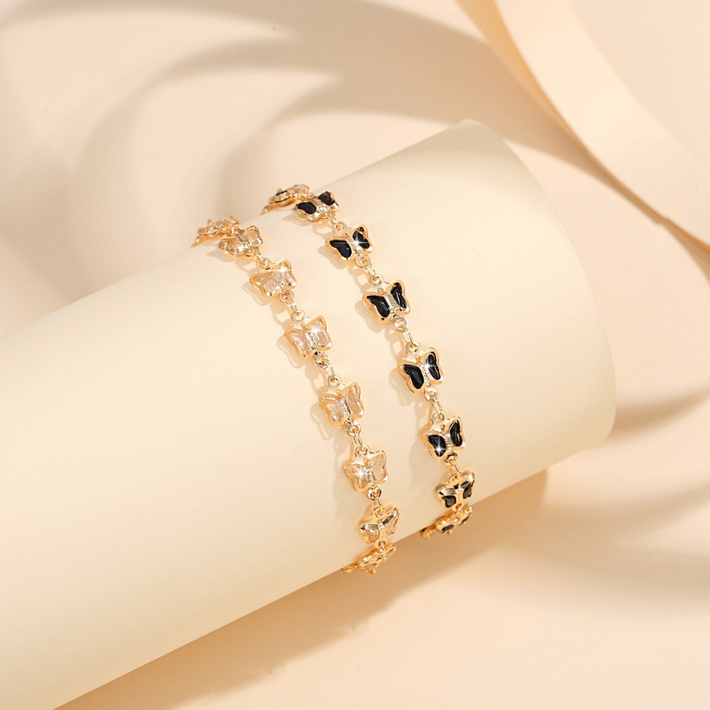 Jual Y142 【COD】 Gelang Dekorasi Kupu-kupu Lapis Emas Gelang Fashion ...