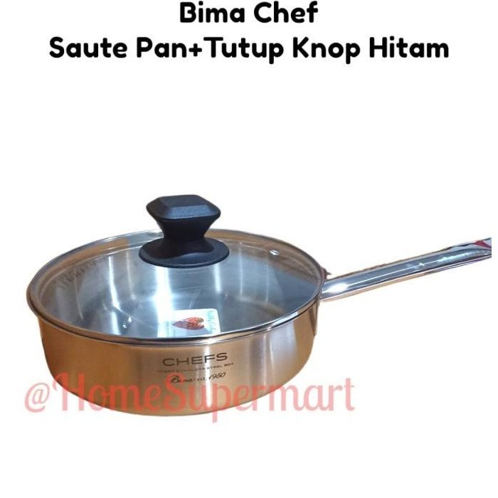 Jual [Baru] Bima Saute Pan Chef Sus 304 3Ply Tebal Wajan Tumis Stainless Steel | Shopee Indonesia