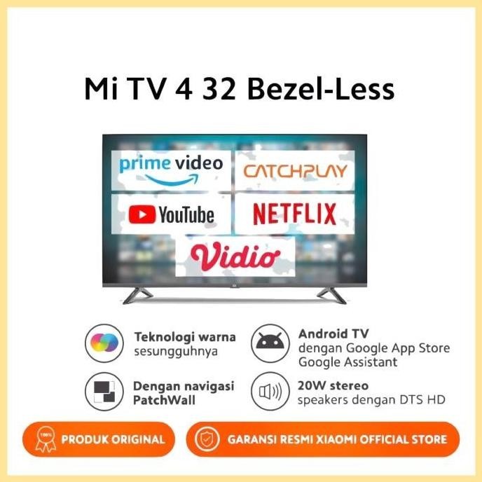 Jual [Garansi] Xiaomi Mi Tv 4 32 Inch Bezel-Less Smart Tv Android Tv ...