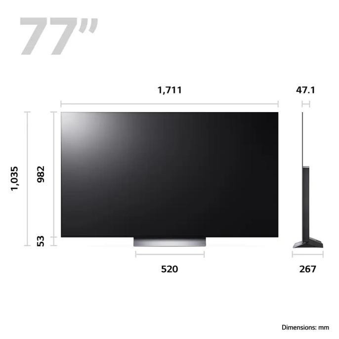 Jual [Garansi] Lg Oled Evo 77C3Psa 4K Smart Tv 77 Inch / 77C3 ...