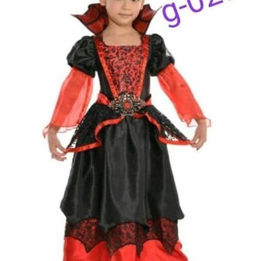 Jual kostum drakula anak perempuan / kostum Halloween / kostum vampire ...