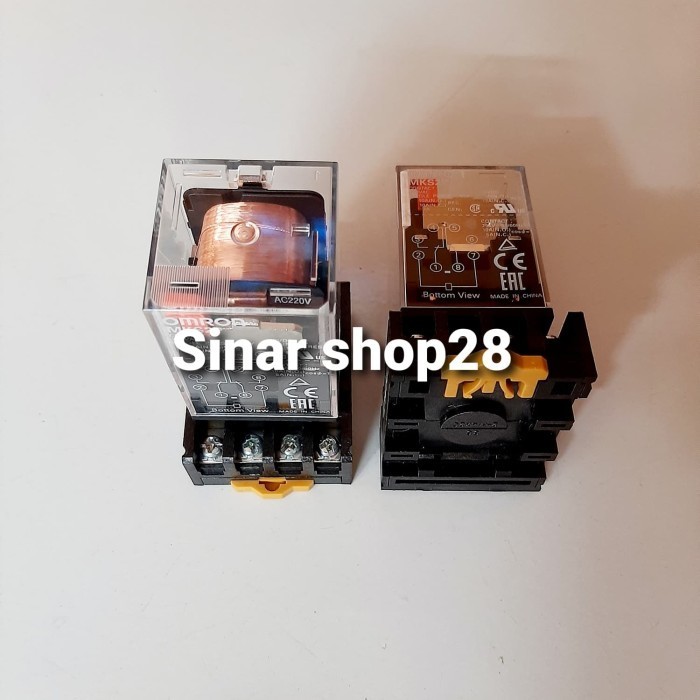 Jual Relay Omron MKS2P 220V 220 Volt VAC Original 8 Pin + Socket | Shopee Indonesia
