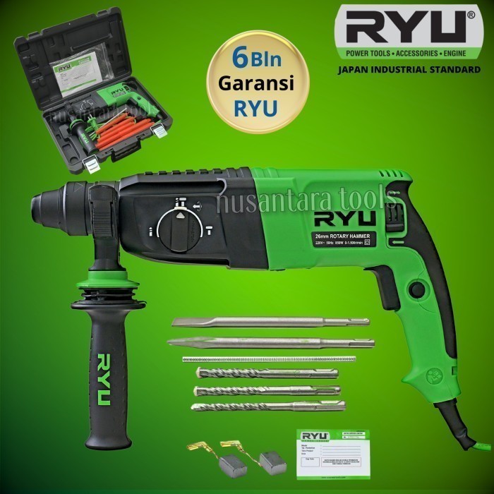 Jual Mesin Bor Bobok Beton Sds Ryu Japan Plus Rotary Hammer Bobok 3 Fungsi | Shopee Indonesia