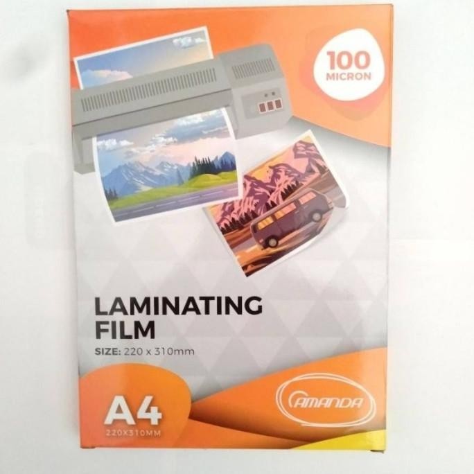 Jual PLASTIK LAMINATING A4 / LAMINATING A4 AMANDA 100 micron | Shopee Indonesia