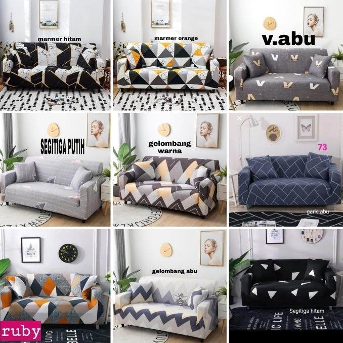Jual sarung/cover sofa motif 3 seater ' | Shopee Indonesia