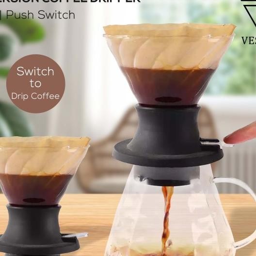 Jual Immersion Switch Coffee Dripper Glass V60 Pour Over / Filter Kopi ...