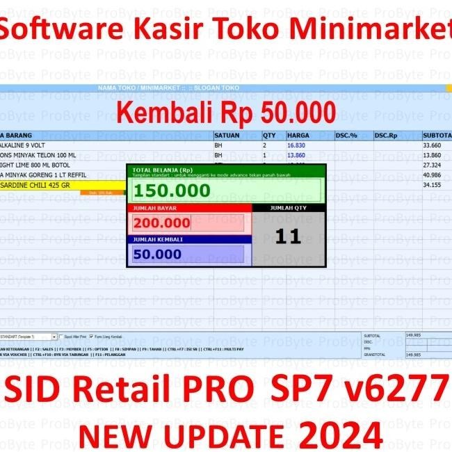 Jual Sid Retail Pro 2020 Sp6 Versi 6203 + Sn Giro Kasir Toko Minimarket ...